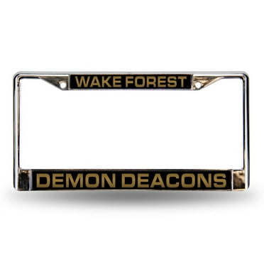 Wake Forest Demon Deacons Chrome License Plate Frame - Walmart.com