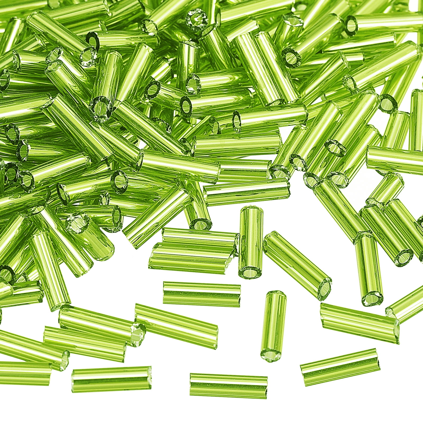 Click here for Unique Bargains 1300 Pack Glass Bugle Beads  6x1.7... prices