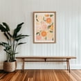 Affixzi Citrus Fruit Wall Art Print, Pastel Colorful Pop Art Orange ...