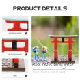 Miniature Japanese Torii Gate Model Toy Mini House Torii Gate Doll ...