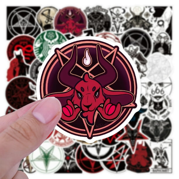50Pcs Devil Satan Stickers Waterproof Stickers For Laptop Phone Water ...