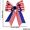 4th Of July Party Decorations, Nylon Bow Hair Clip Accessory, Red White ...