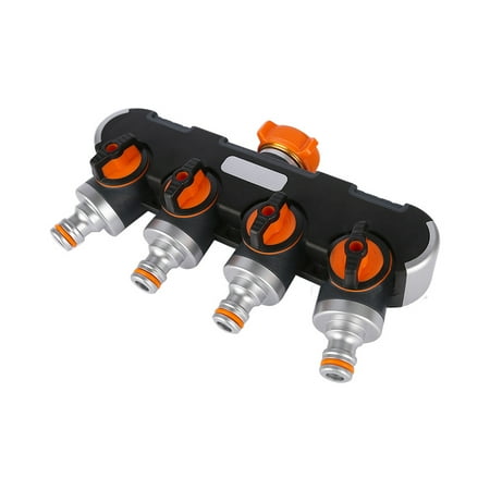 4 Way Distributor, Hose Splitter, Adjustable Lockable Water Flow ...