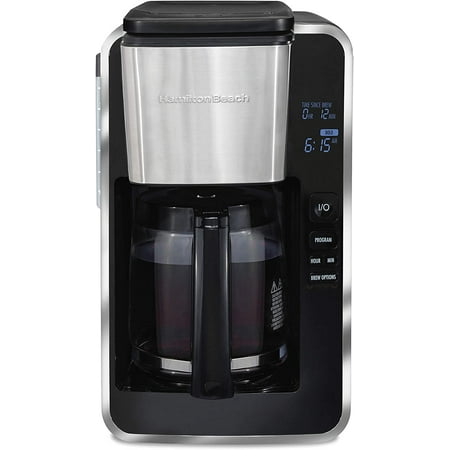 FrontFill Deluxe 12-Cup Programmable Coffee Maker, Black 46321 ...