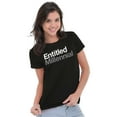 Entitled Millennial Funny Sarcastic Womens Fitted Plus Size Graphic Tee ...