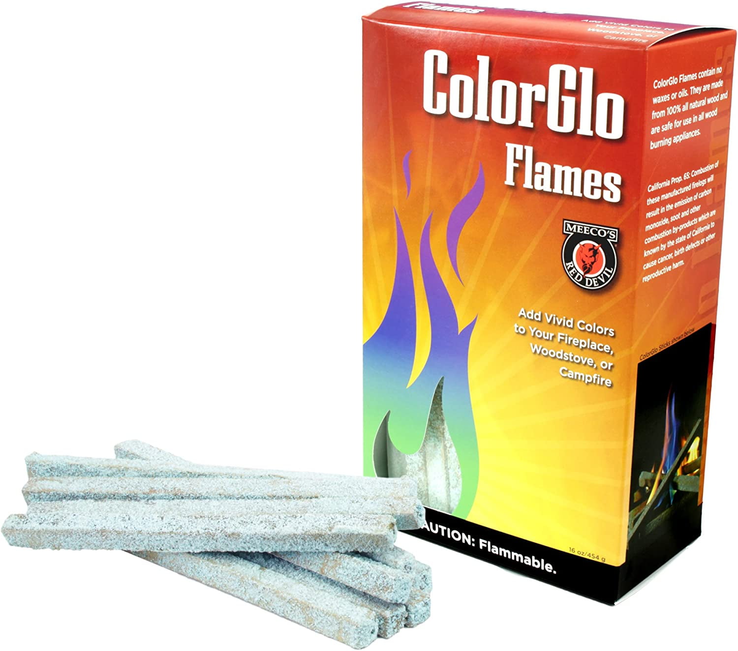 MEECO'S RED DEVIL 88310 ColorGlo Flame Sticks - Walmart.com