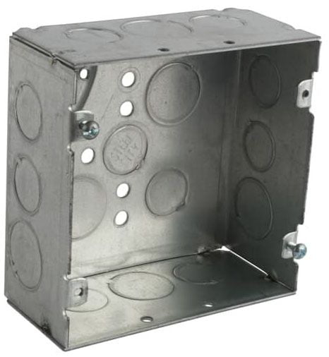 Bowers 5-SDW-SPL, Electrical Outlet Box, 4-11/16-Sq Bx,Stl,42Cu,1/2&3/4 ...