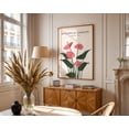 Affixzi Botanical Anthurium Flower Print, Modern Floral Art for ...