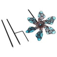 CaraMart Colorful Garden Night Glow Spinner Blue Butterfly Garden Decor ...