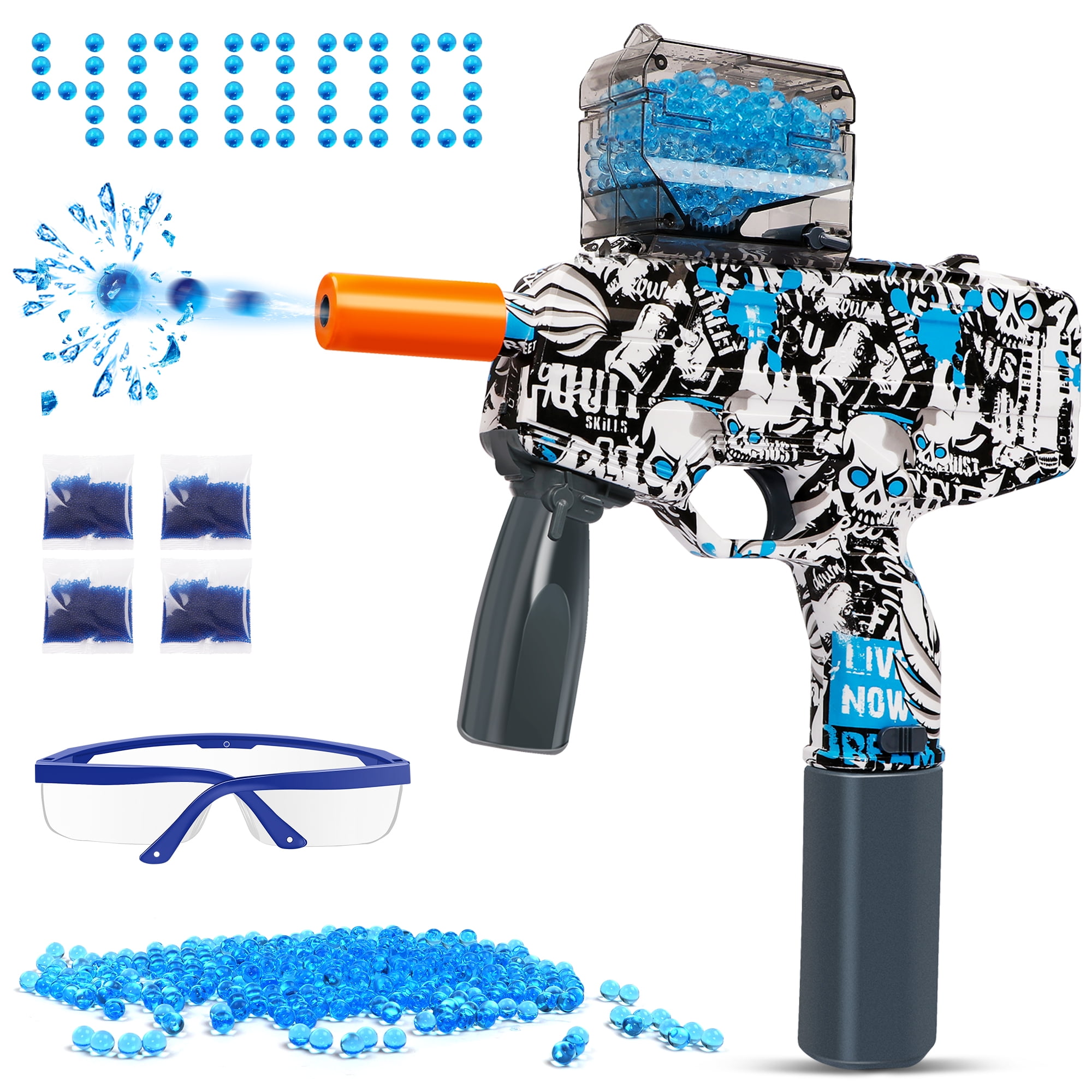 Buy Hot Bee Gel Ball Blaster with 40000 Splatter Water Beads, for ...