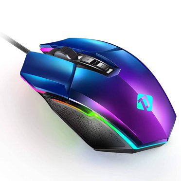 Rosewill Gaming Mouse, 10000 dpi, RGB Backlit, Optical, Wired, NEON M59 ...