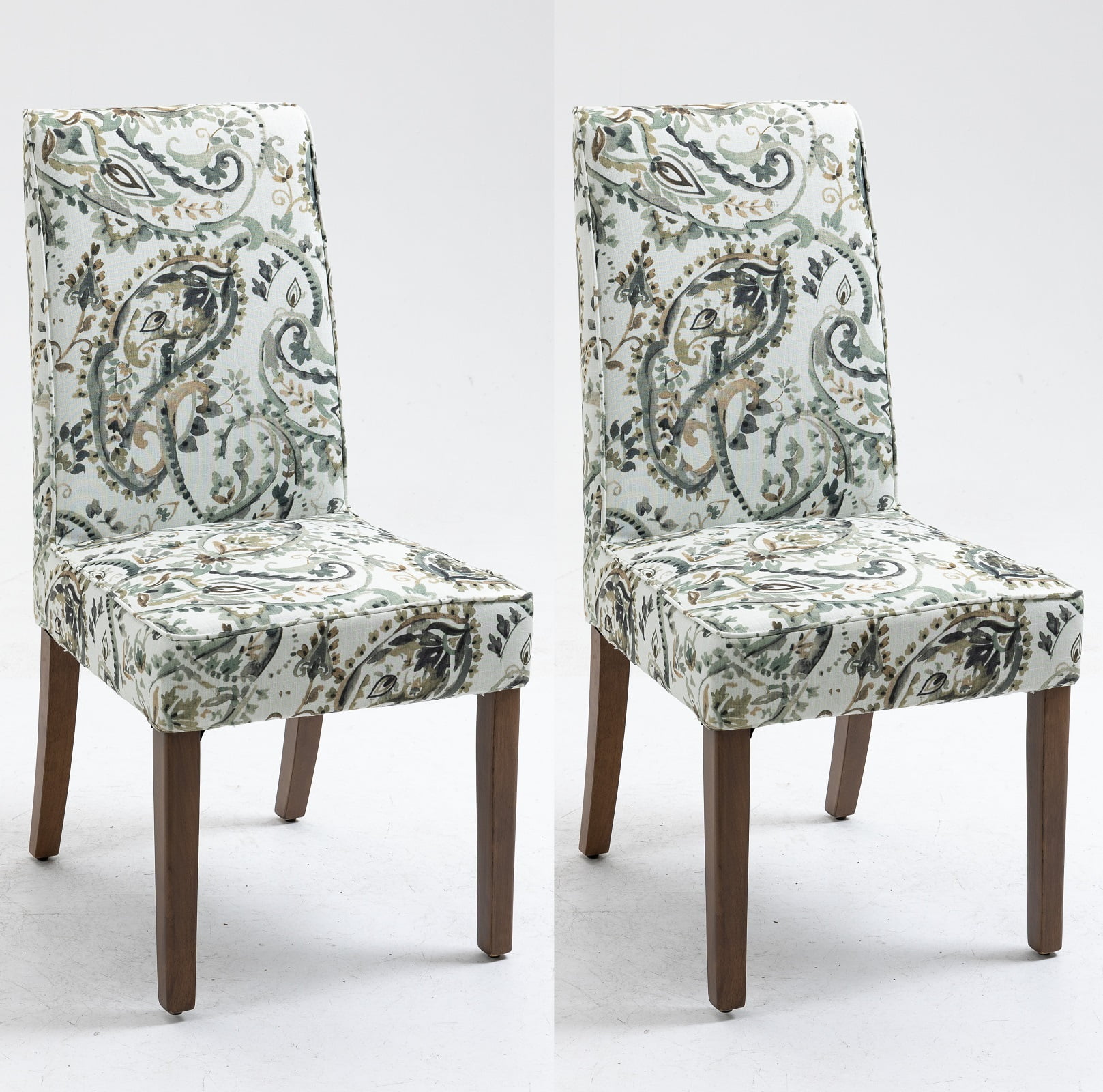 Set of 2 Cover Removable Interchangeable Upholstered Dining Chairs ...