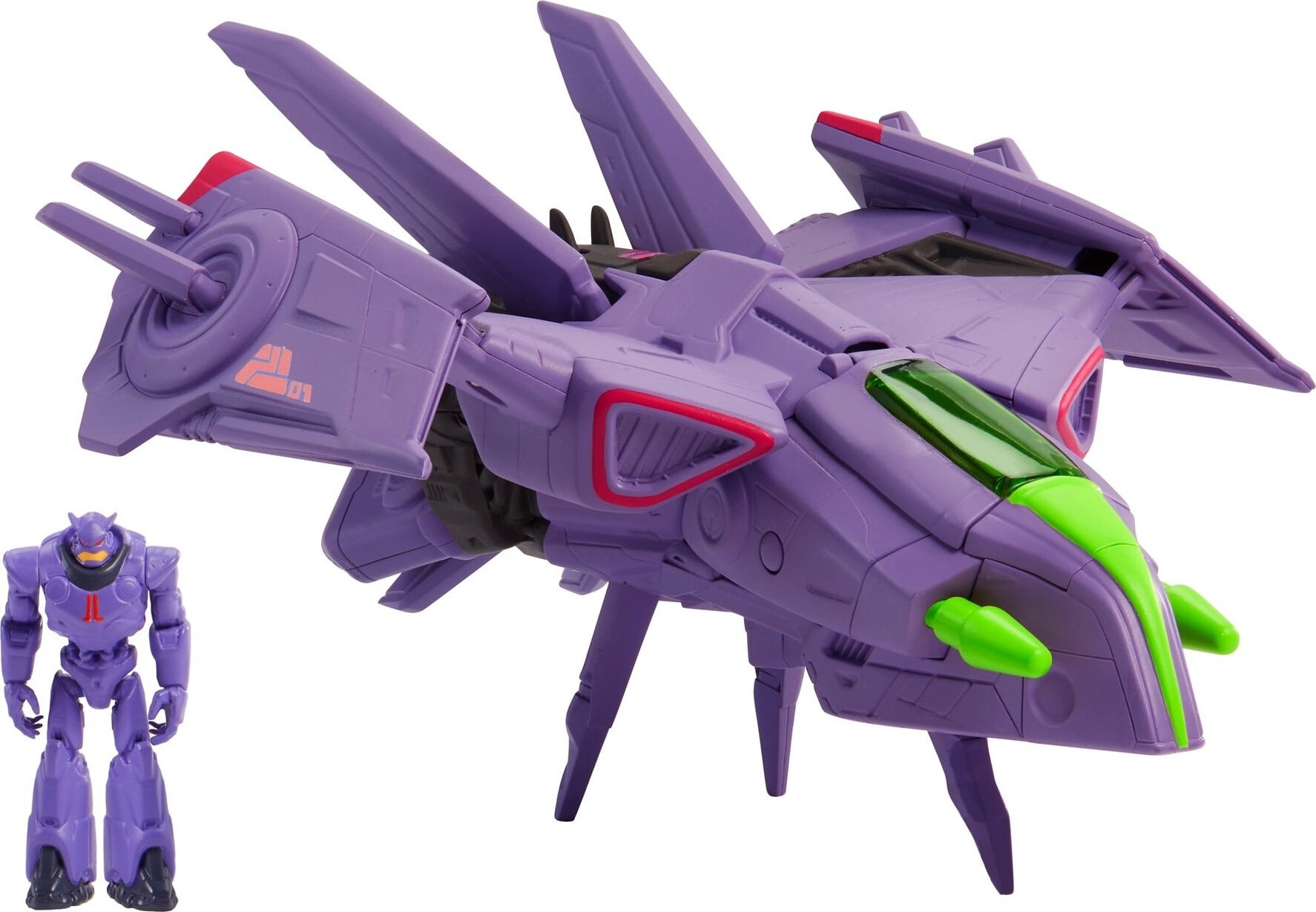 Disney and Pixar Lightyear Hyperspeed Series Zurg Fighter Ship (9 in ...
