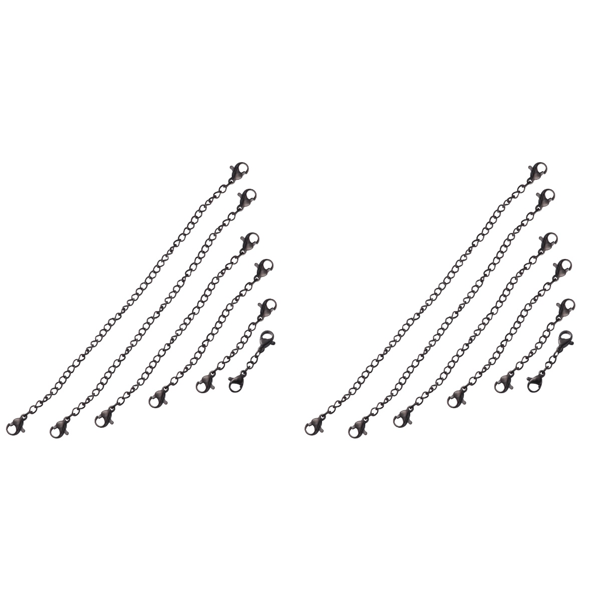 NUOLUX Chain Extender Necklace Lobster Extender Anklet Extenders Clasp ...