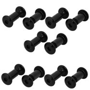 Unique Bargains 8pcs 6 x 19mm Stainless Steel Black Head Screw for Car ...