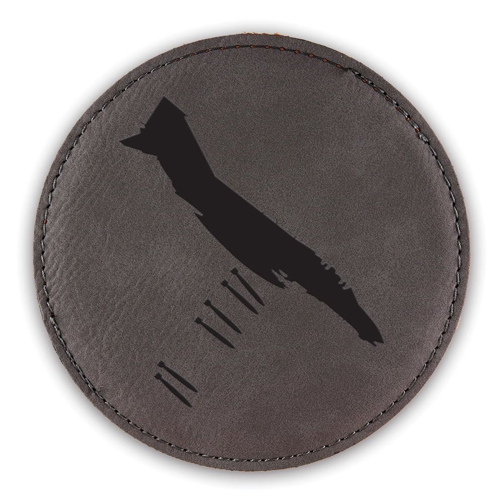 F-4 Phantom Dropping Bombs Coaster Laser Engraved Leatherette - Round ...
