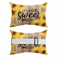 Chaise Lounge Headrest Pillow 2 Pack, Sunflower Waterproof Chair ...