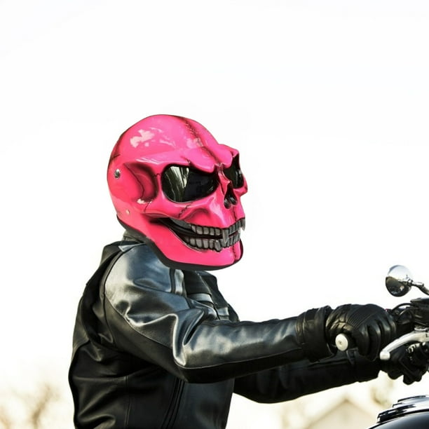 Halloween Skeleton Helmet Creepy Halloween Full Head Cover With Movable ...