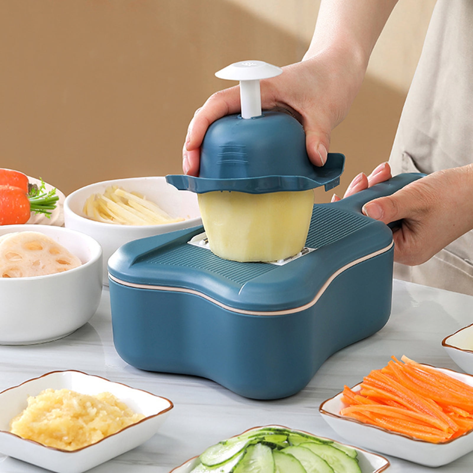 Dream Lifestyle 1 Set Veggie Chopper with Drain Basket Labor-saving ...