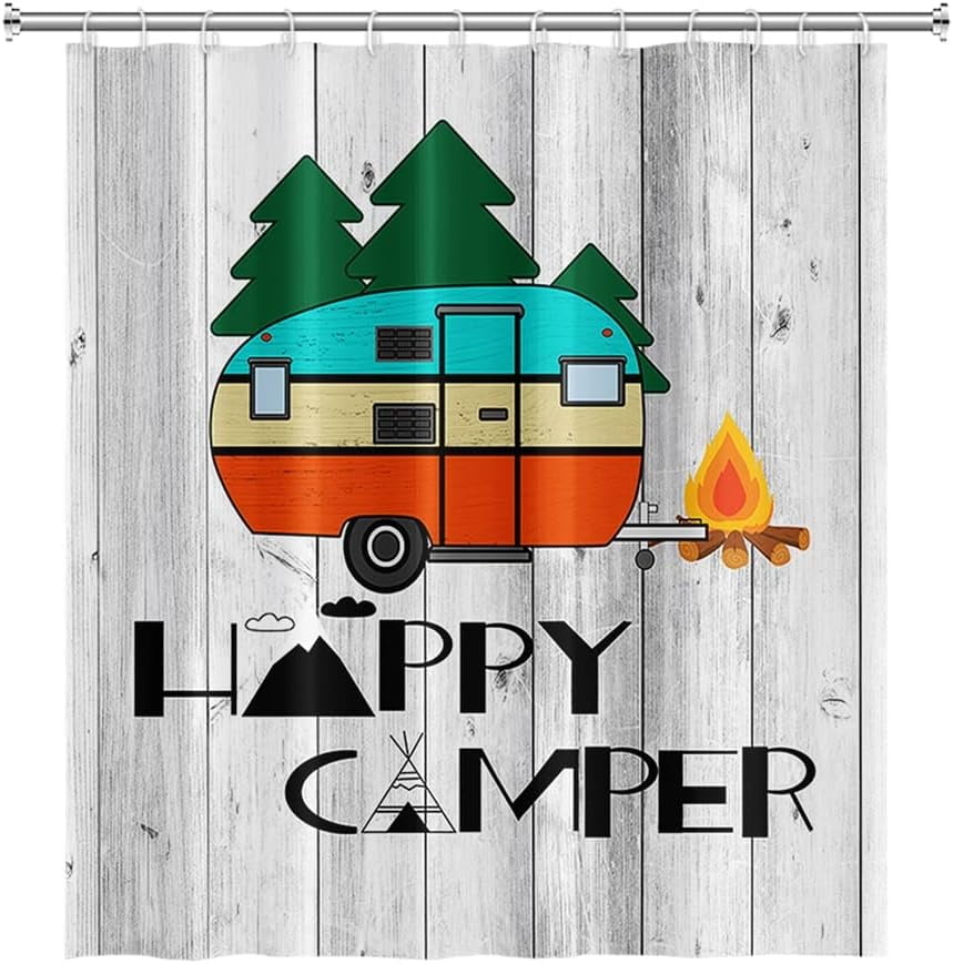 Rideau de Douche AIR-RV, Remorque de Voyage Joyeux Camping-Car Rideaux ...