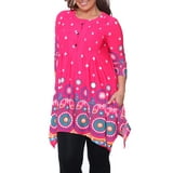 White Mark Women's Plus Lucy Tunic Top - Walmart.com