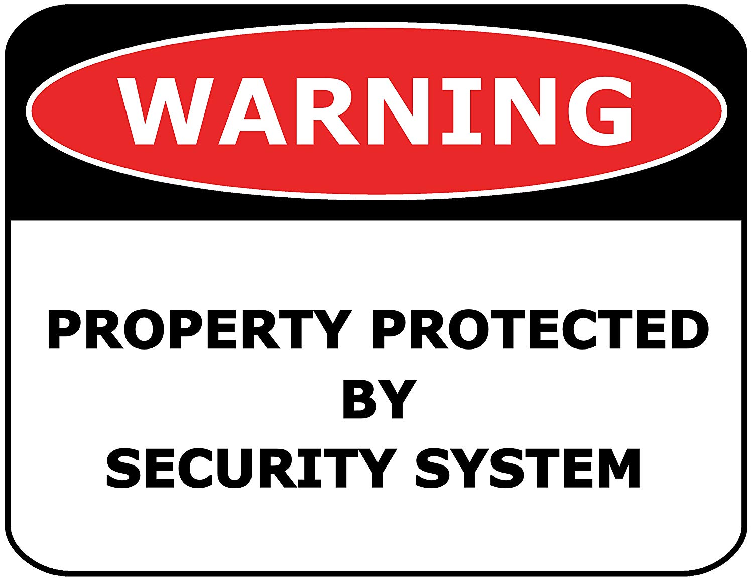 PCSCP WARNING PROPERTY PROTECTED BY SECURITY SYSTEM (V3) 11 inch by 9.5 ...