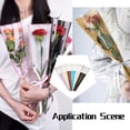 120Pcs 6 Colors OPP Plastic Flower Bouquet Bags Single Flower Packaging ...