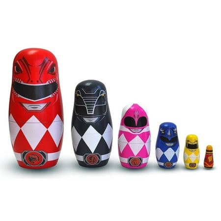 Power Rangers 6-Piece Wood Nesting Doll Set - Walmart.ca