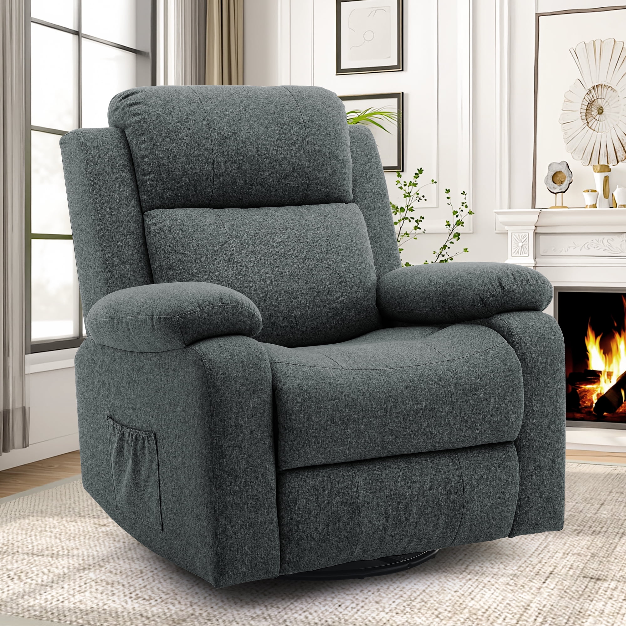 Click here for Lnsenfin Massage Swivel Rocker Recliner Chair Line... prices