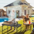 Grill Table, 3ft Folding Camping Table with Aluminum Adjustable Legs ...