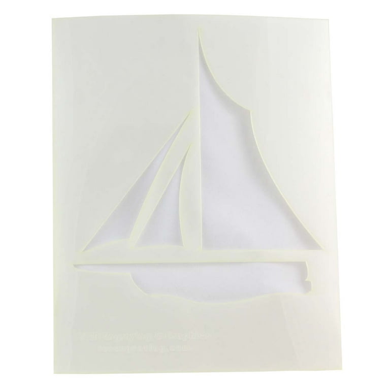 Printable Sailboat Stencil