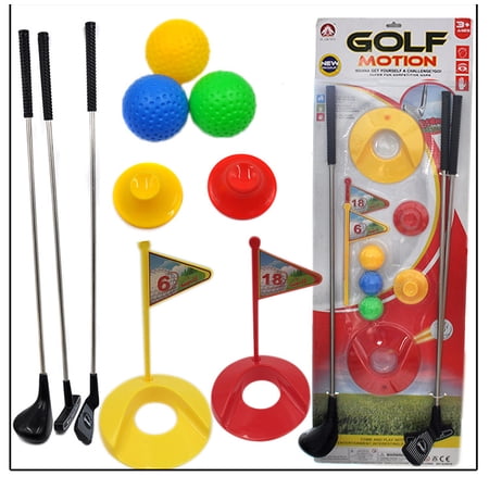 Twelve Pieces Golf Kit for Kids, Small Potable Plastic Golf Kit Outdoor ...