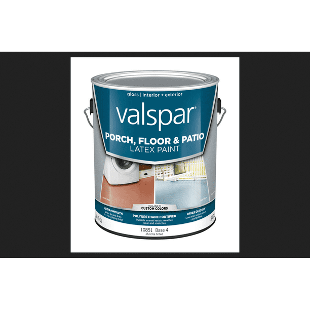 Valspar Porch, Floor & Patio Wood & Concrete Paint Gloss Clear Base 4 ...