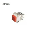 5PCS KD2-22 8 Pin Square Push Button Switch with LED Indicator,3A/250V 6A/125V Lock-free Self ...