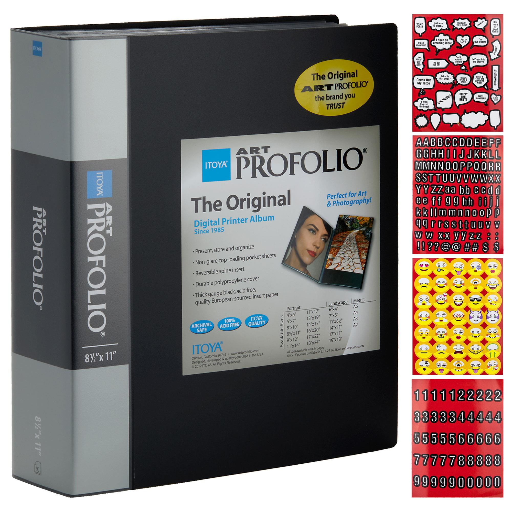 Itoya Art Profolio Storage Display Book 8.5" x 11" | 90 Pages/180 Views ...