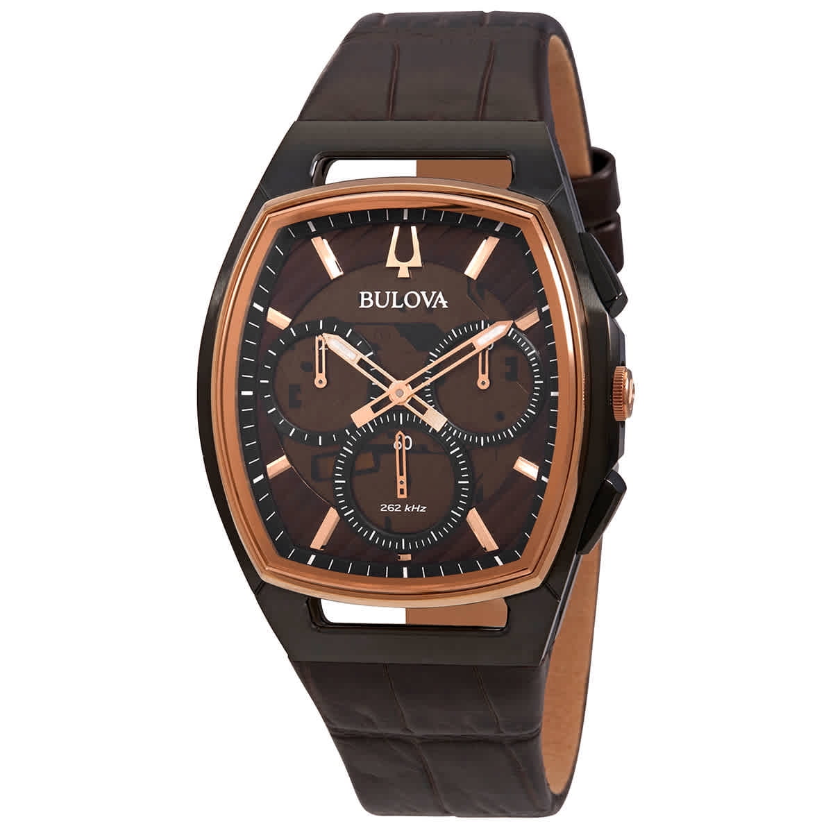 Bulova Curv Chronograph Quartz Brown Dial Men's Watch 98A264 - Walmart.com