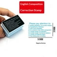 2 Pcs English Feedback Stamp Set Dual Sided Positive and Constructive ...