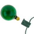 Northlight G50 Globe Indoor Outdoor Patio Light Set - Green - 9' Green ...