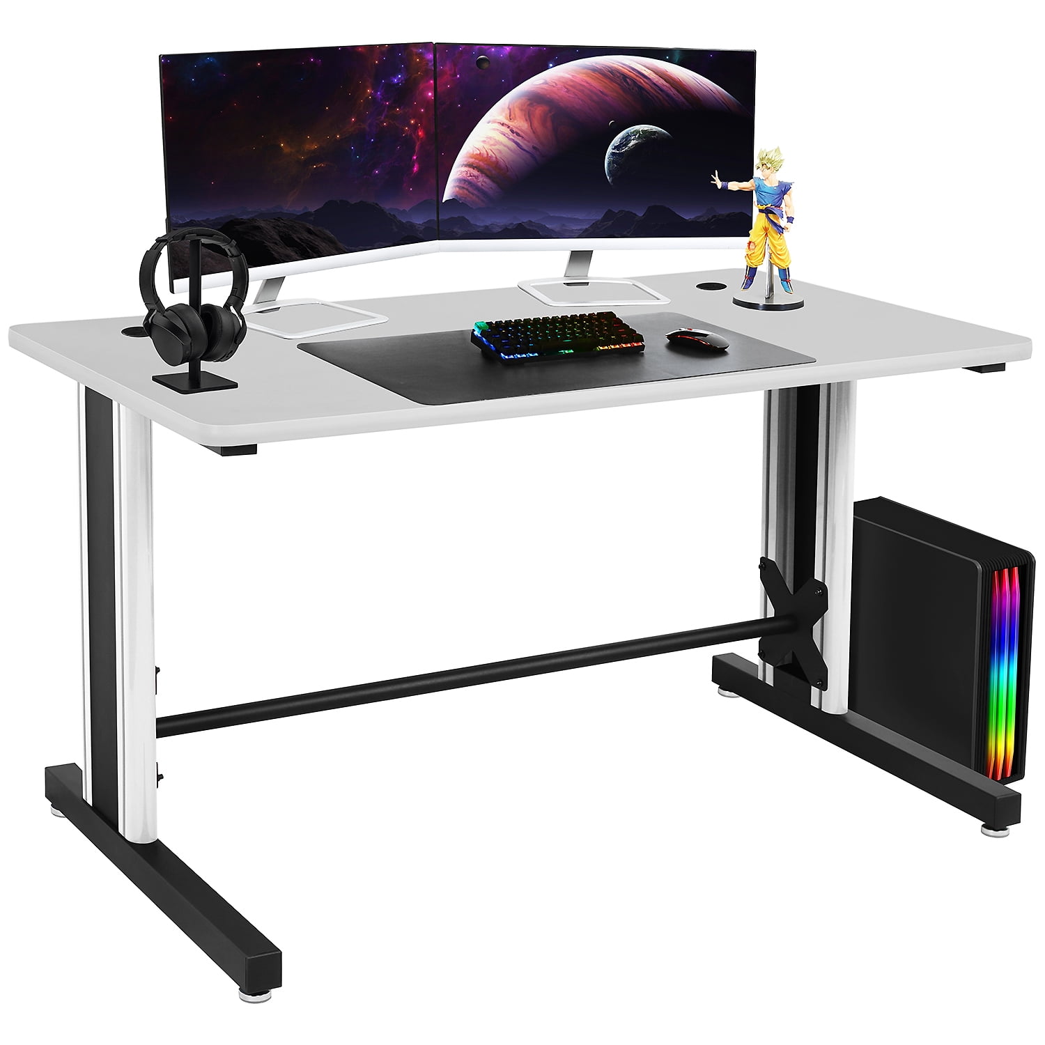 Gaming Desk, Computer Desk 25" x 58" Student PC Desk Office Desk Extra ...