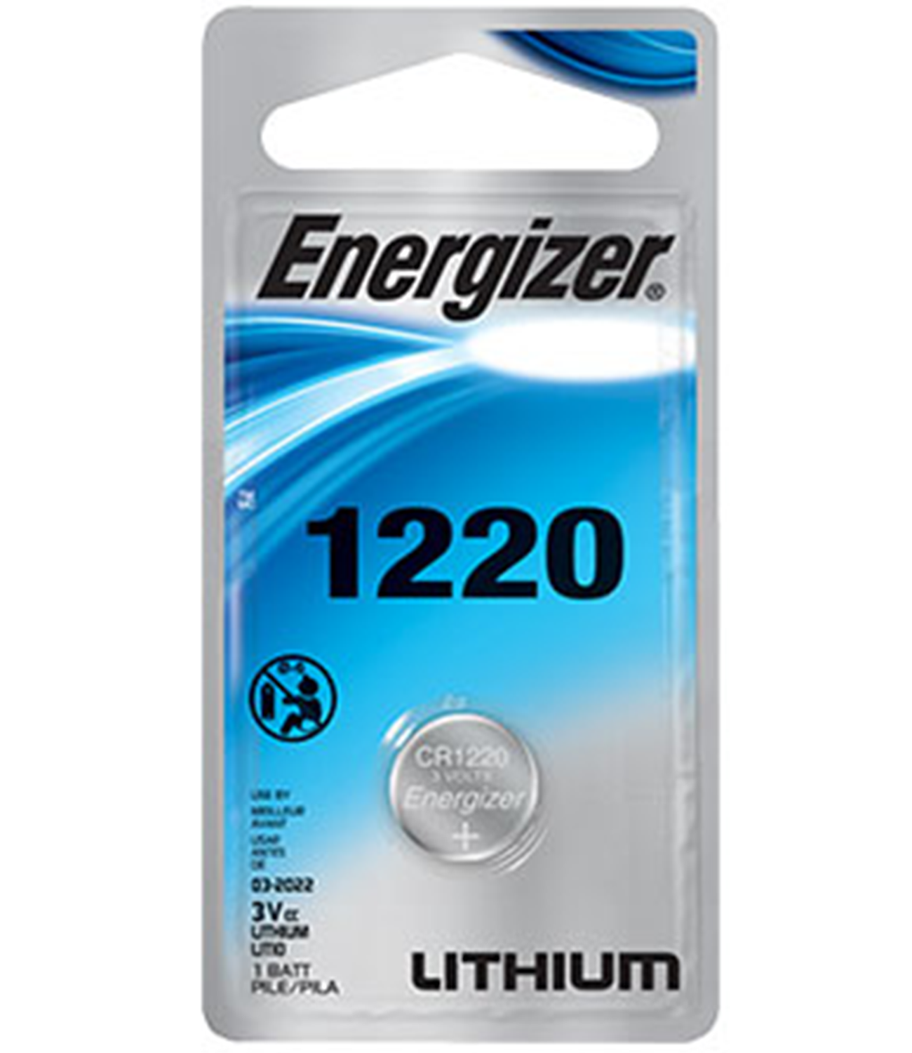 Energizer CR1220 Battery 3V Lithium Coin Cell on Tear Strip (25 Pack) - Walmart.com