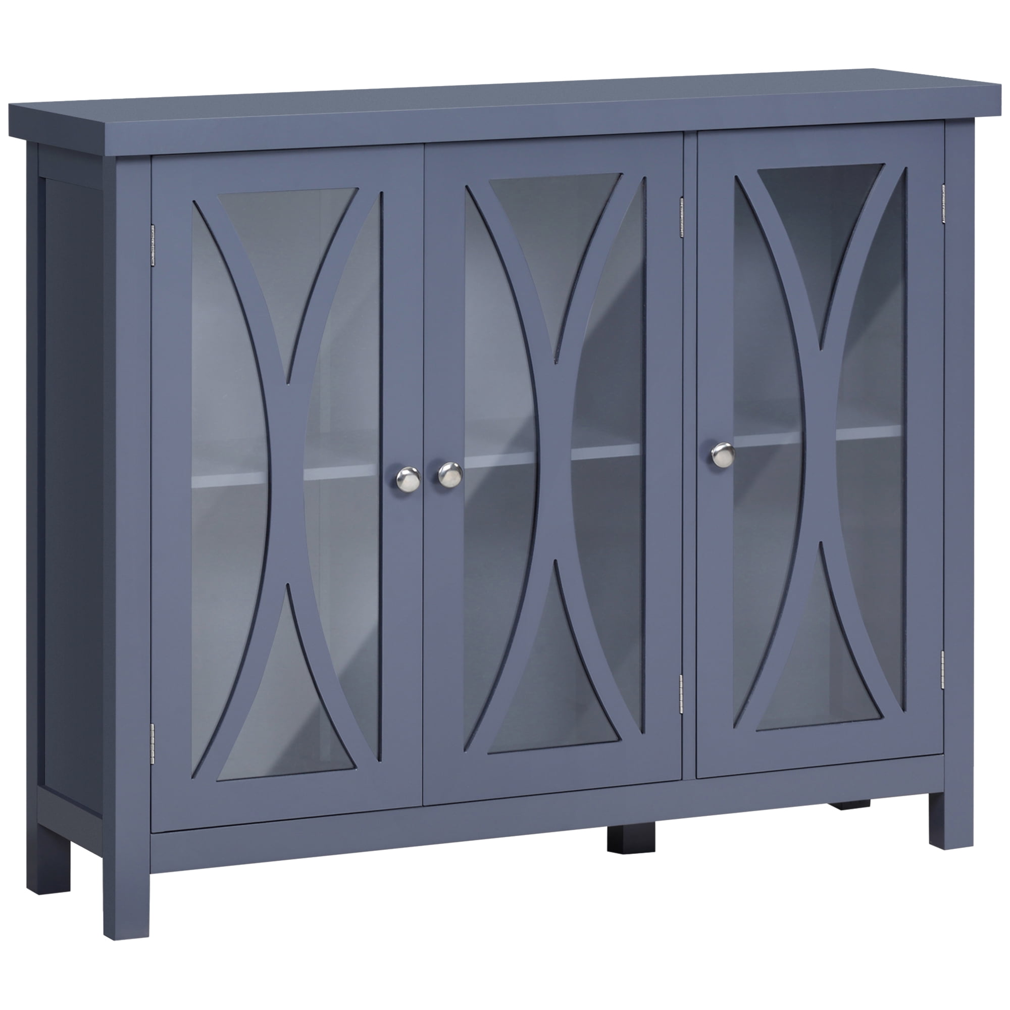 HOMCOM Sideboard, Buffet Cabinet with Storage, Adjustable Shelves ...