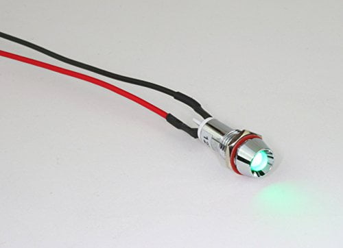 PilotLights 12 Volt DC Pilot Light, 10mm Panel Indicator Light with ...