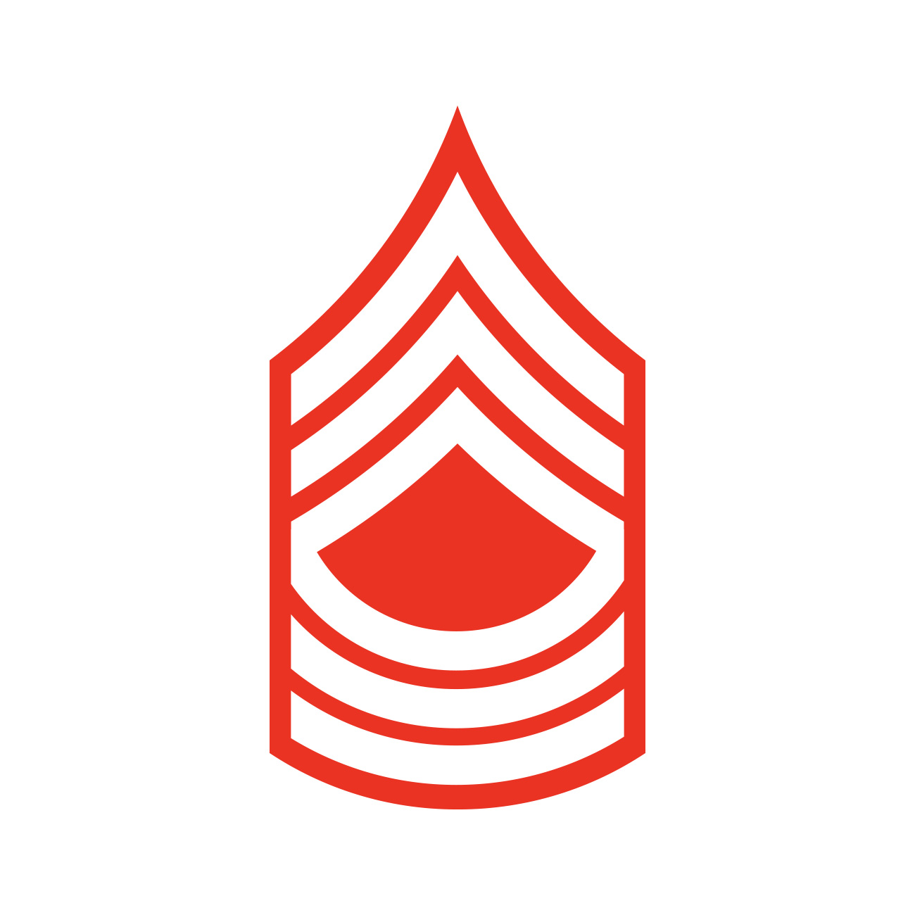 E-8 Master Sergeant Rank Sticker Decal Die Cut - Self Adhesive Vinyl ...