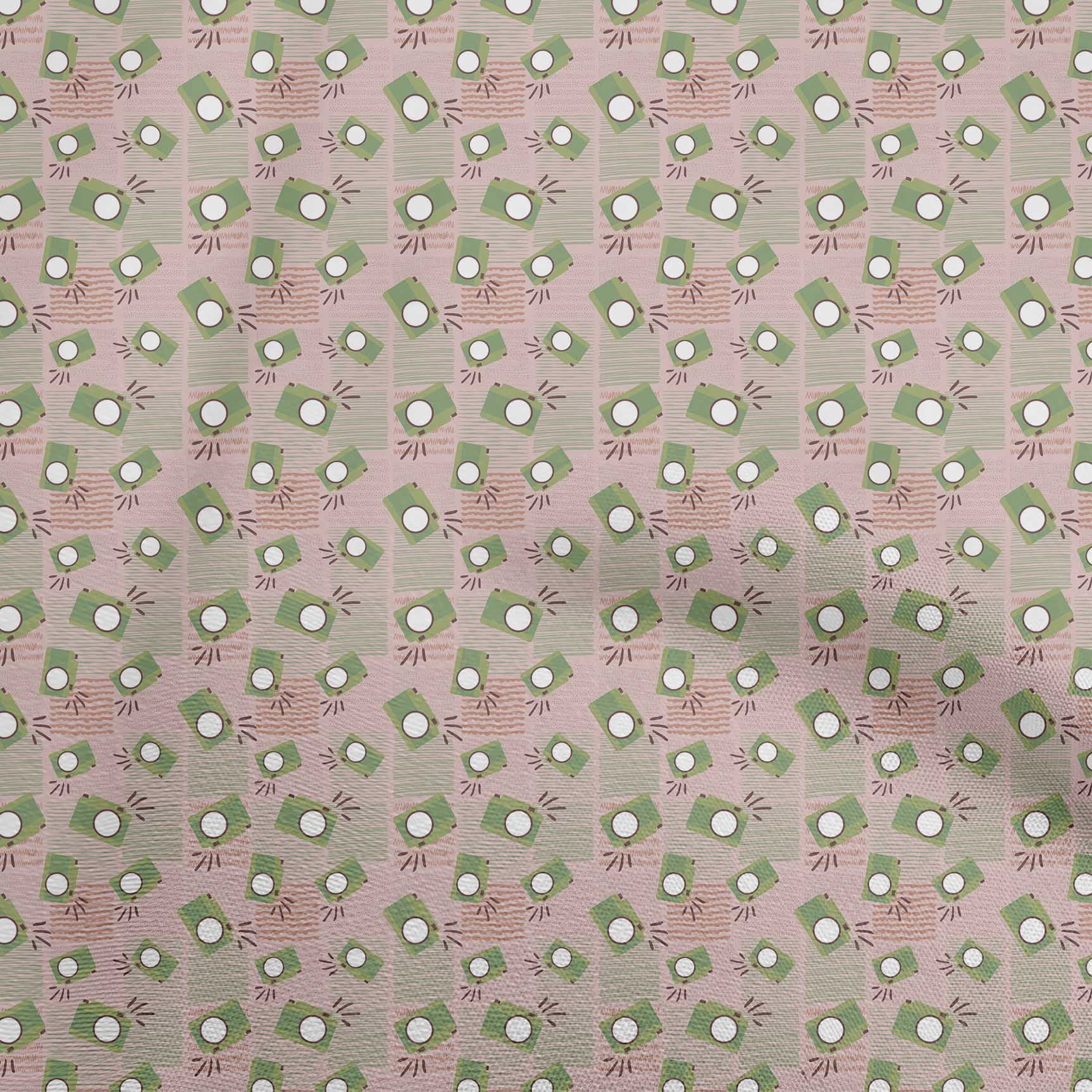 oneOone Cotton Poplin Light Gray Fabric Travel Sewing Material Print ...