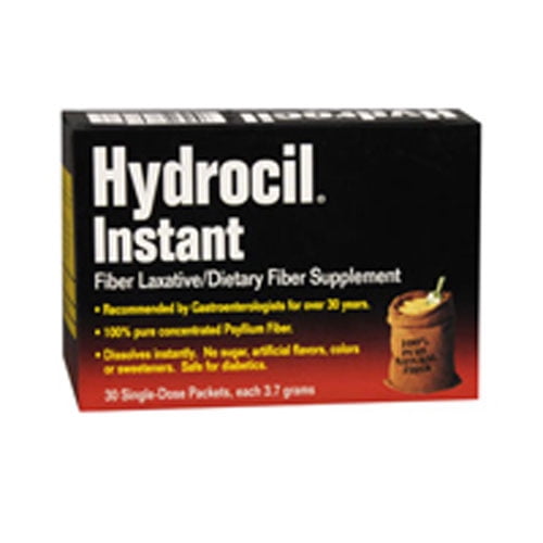Suplemento laxante de fibra instantánea Hydrocil B-F-I, 30 paquetes ...