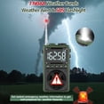 Greadio Bluetooth Rechargeable AM FM Radio with NOAA Weather Alert ...