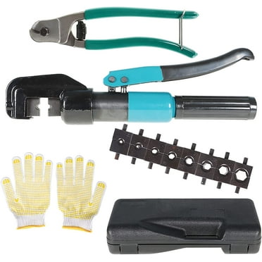 10 Ton Hand Operated Hydraulic Crimper Crimping Tool, Battery Lug ...