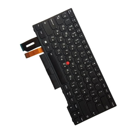 Laptop Keyboard Russian Layout Durable Keypad for E480 E490 Backlit ...