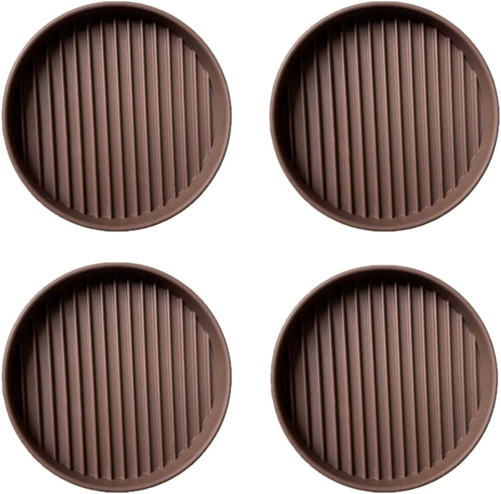 NOGIS 2X2 Caster Cups, Round Rubber Furniture Cups with Anti-Sliding ...