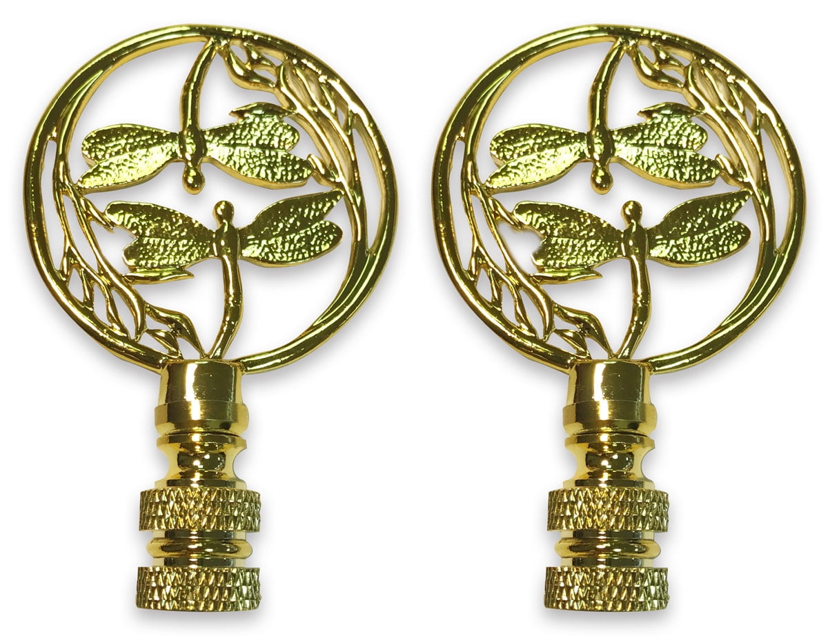 Royal Designs, Inc. Double Dragon Fly Filigree Lamp Finial for Lamp ...
